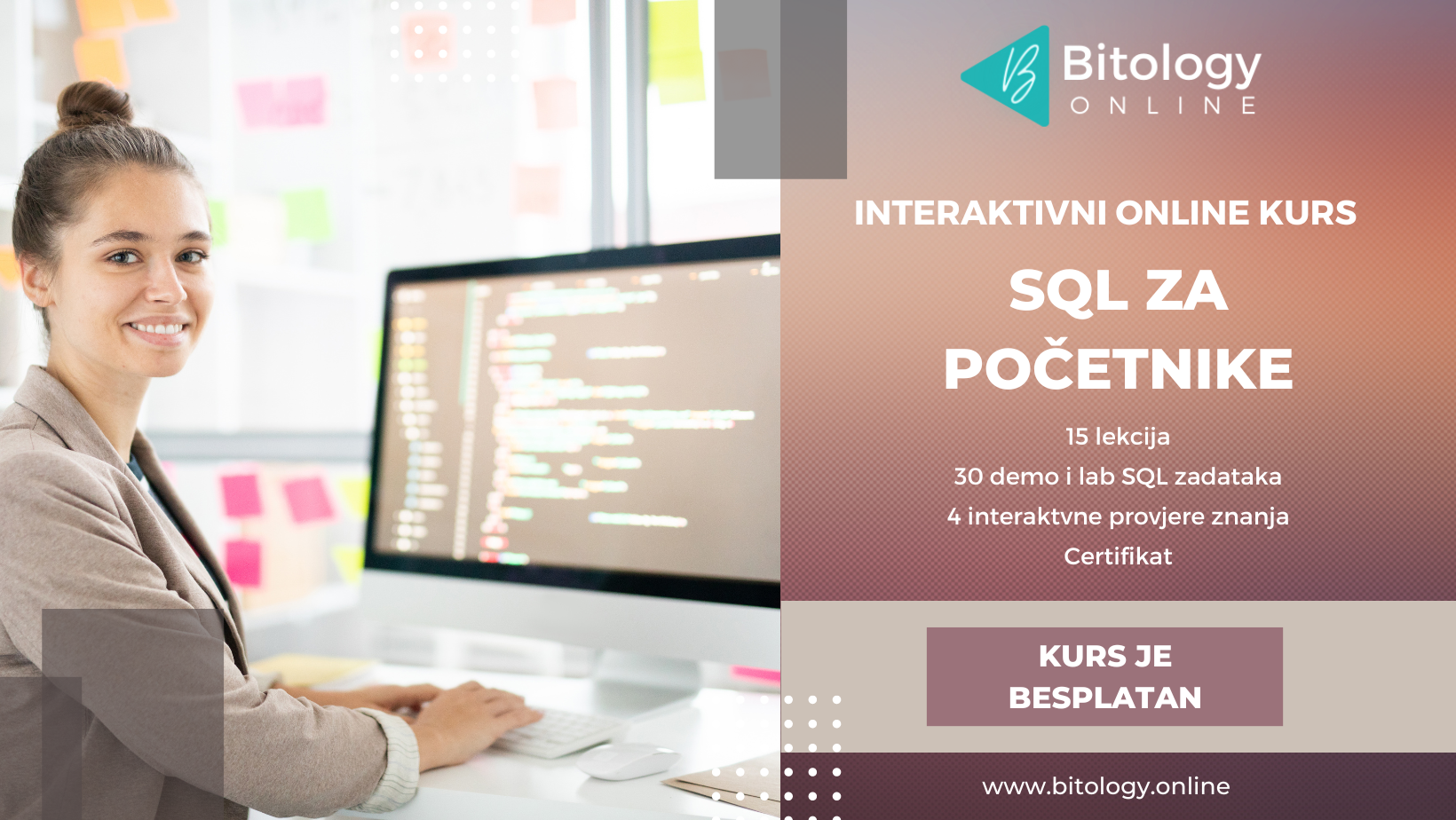 Besplatan kurs "SQL za početnike"