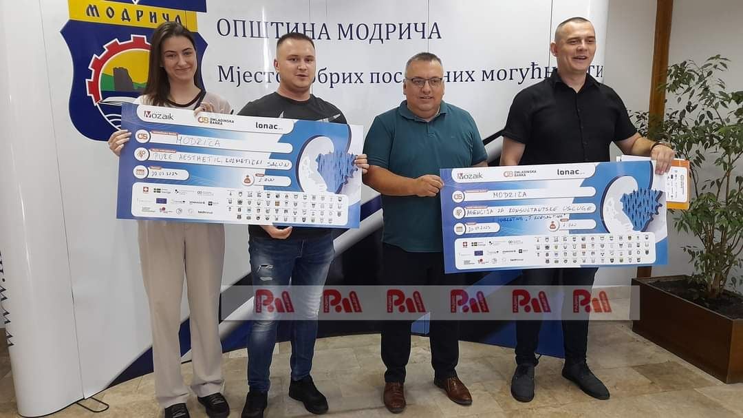 Opština Modriča bogatija za dva mikrobiznisa!